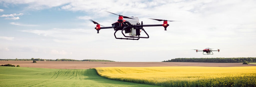 Prestations agricoles et forestières par drone